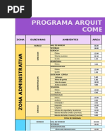 Programa de Necesidades Centro Cultural | PDF