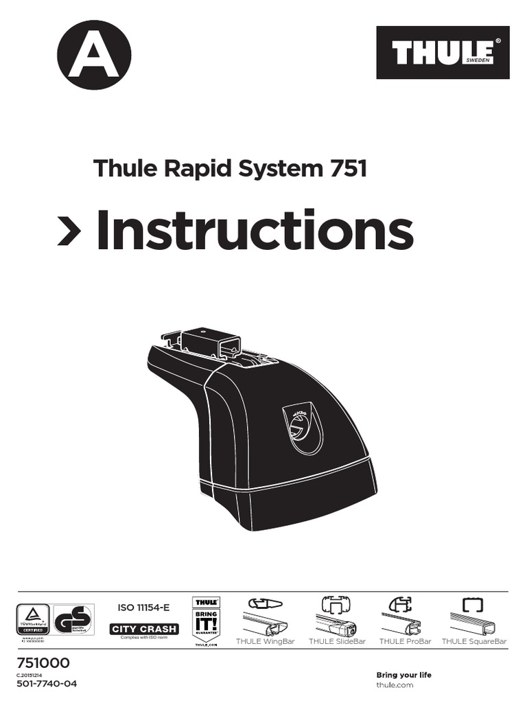 Thule Rapid System 751 v04 | PDF
