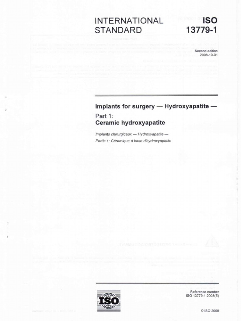 Iso 13779-1-2008 | PDF
