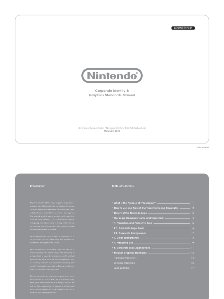 Brandbook Nintendo | PDF | Logos | Nintendo