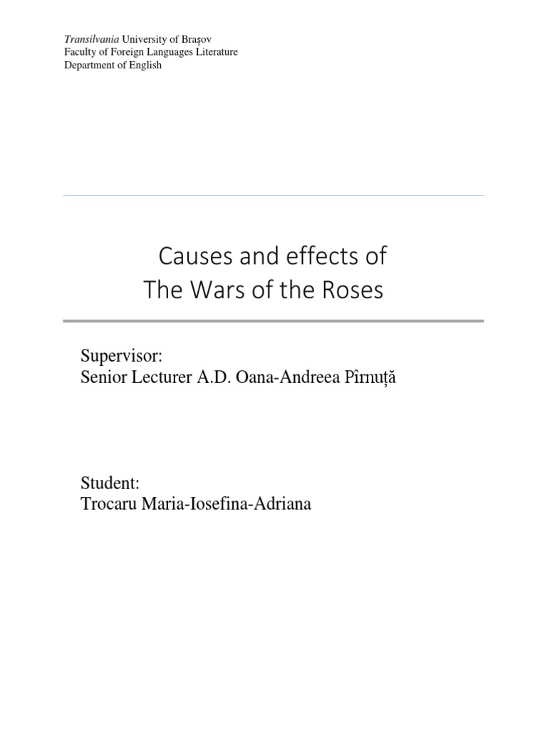 The War of The Roses | PDF | Kingdom Of England | Medieval England