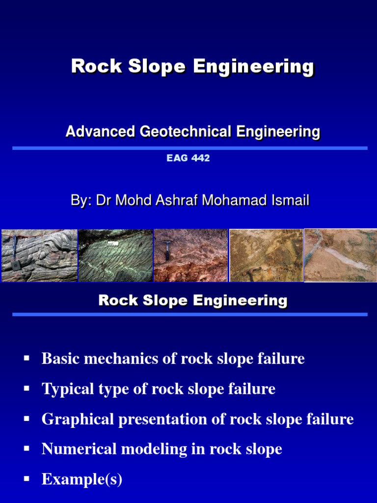 Rock Slope Engineering | PDF | Classical Mechanics | Physics