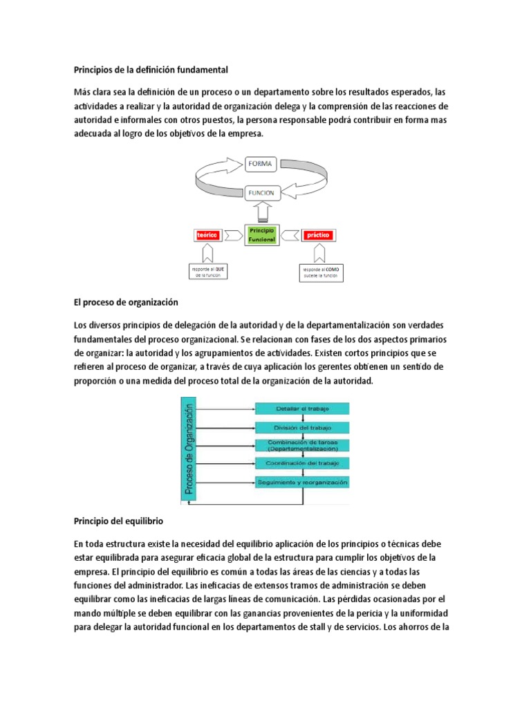 Principios de La Definición Fundamental | PDF | Planificación ...