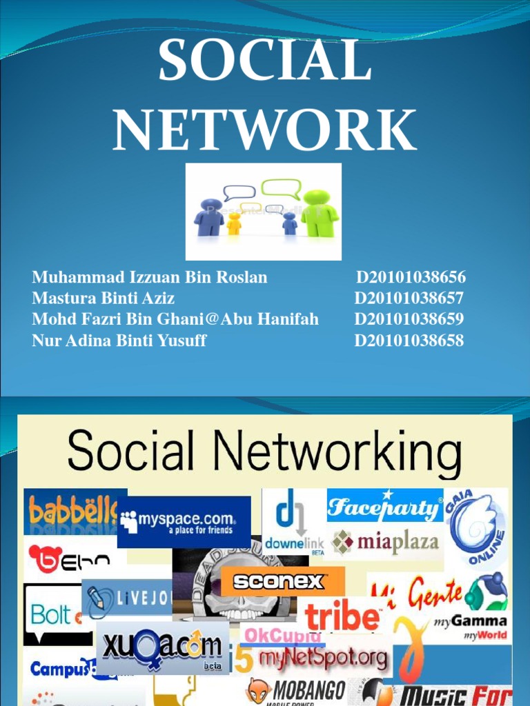 Social Network Presentation | PDF | Social Networking Service | Social ...