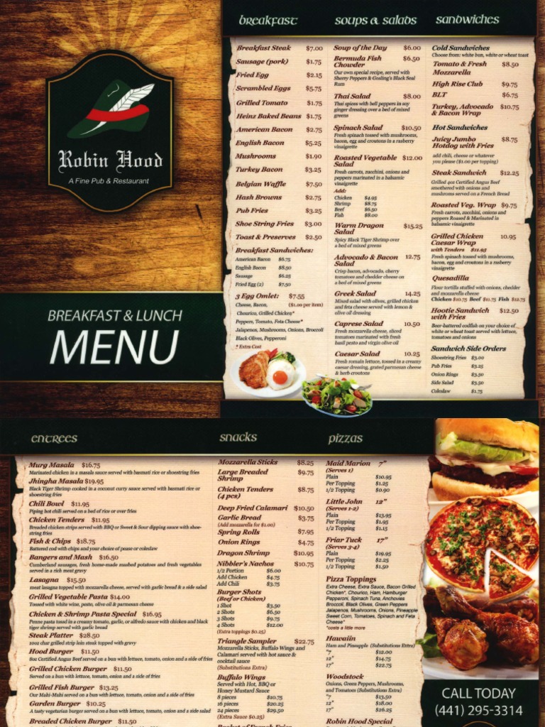 Robinhood Breakfast Lunch | PDF