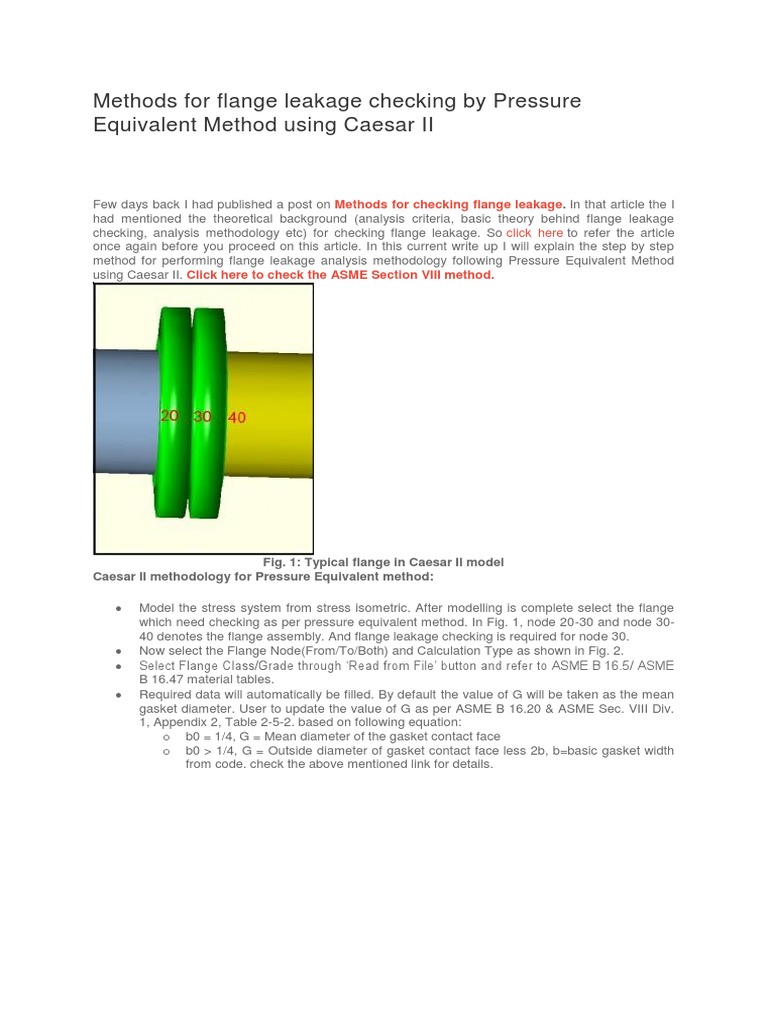 Flange Leakage Checking | PDF