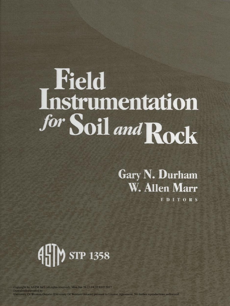 Field Instrumentation For Soil | PDF | Deep Foundation | Bending