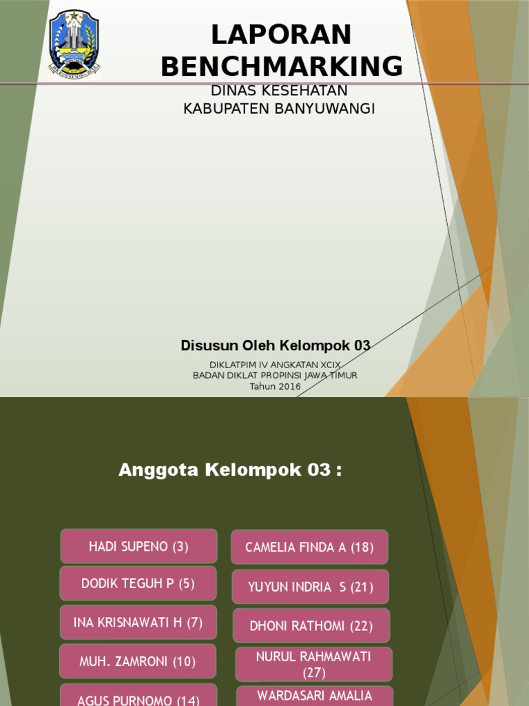 Laporan Benchmarking Dinas Kesehatan Bwi | PDF