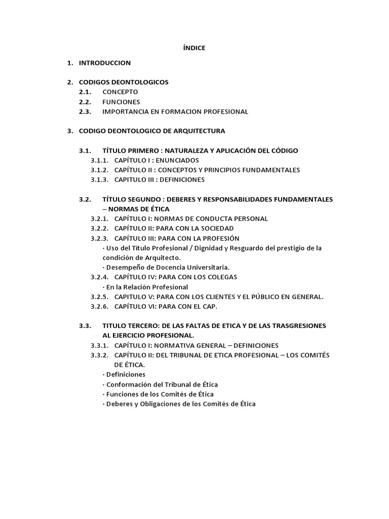 Etica Informe | PDF | Arquitecto | Ética profesional