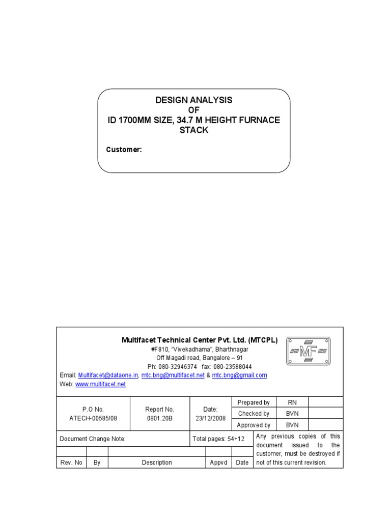 STEEL STACK Sample Report PDF | PDF | Stress (Mechanics) | Structural Load