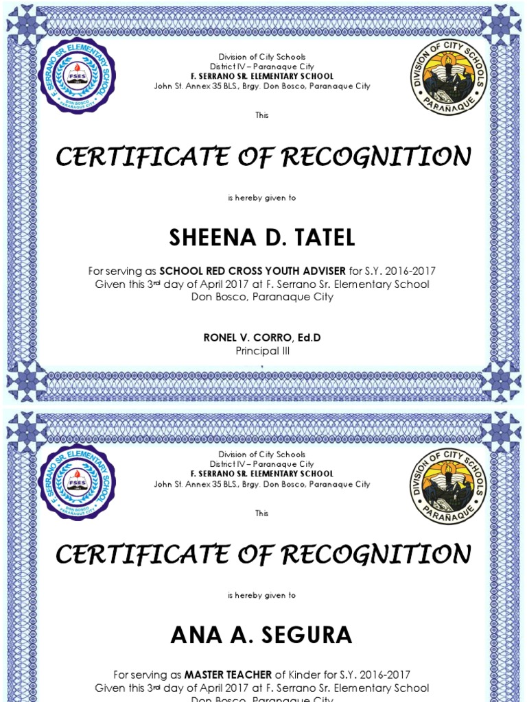 Cert Recognition | PDF | Leisure | Business