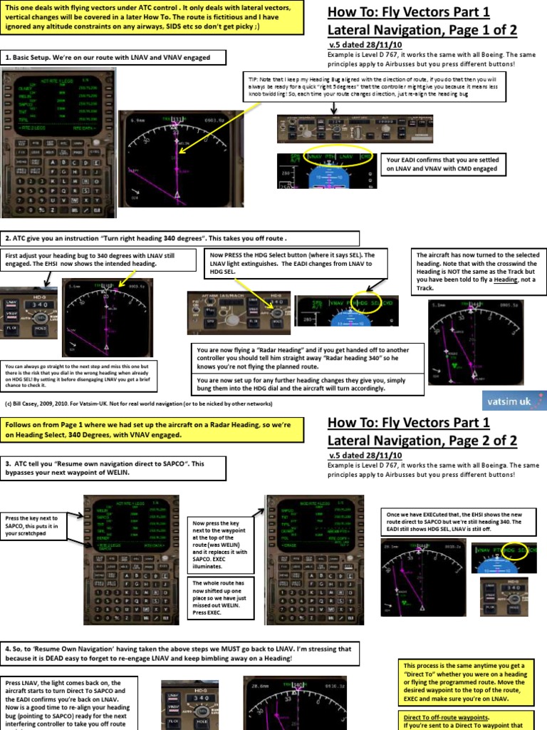 v.5 Dated 28/11/10: 1. Basic Setup. We're On Our Route With LNAV and ...