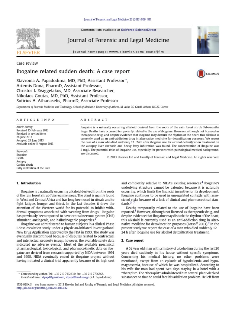 Journal of Forensic and Legal Medicine: Case Review | PDF | Medical ...