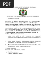 Mifano Ya Barua Rasmi Ya Kuomba Kazi | PDF