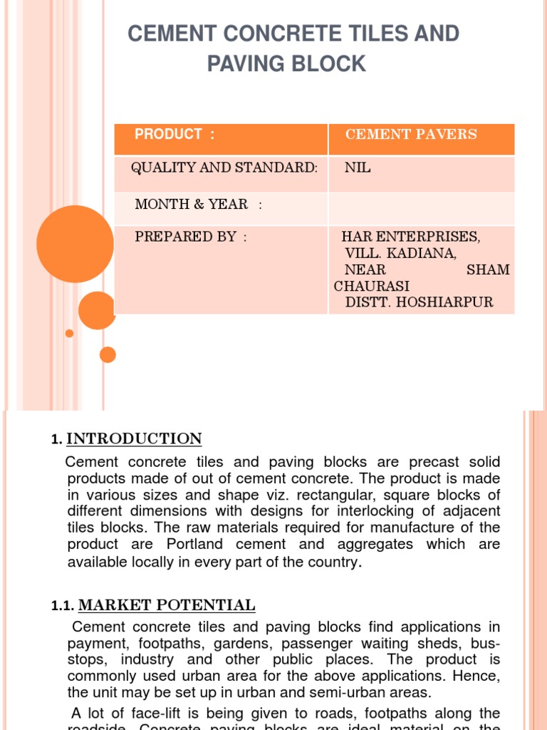 Paver Block | PDF | Construction Aggregate | Concrete