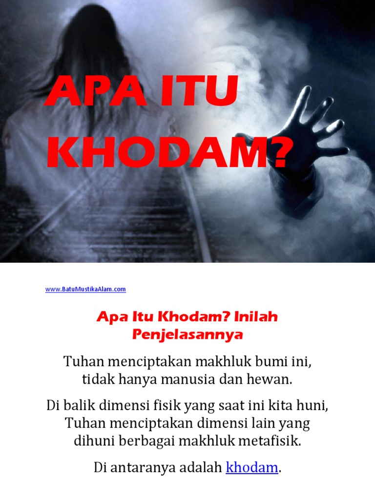 Apa Itu Khodam - Inilah Jenis-Jenisnya | PDF