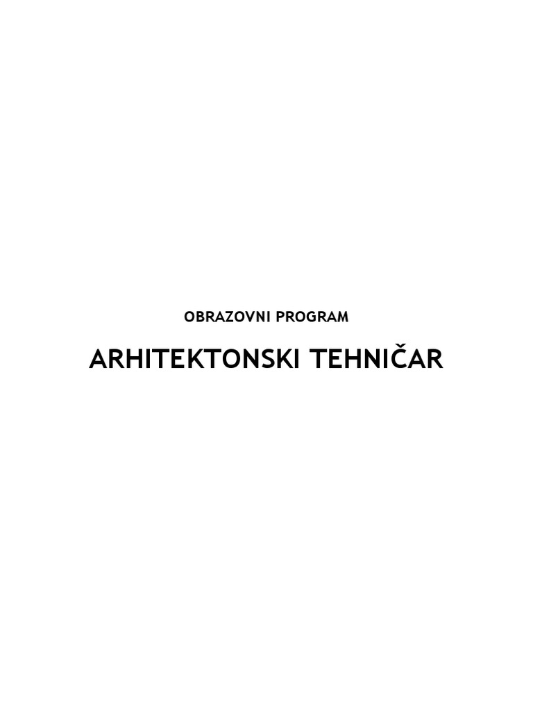 4-10 Arhitektonski Tehnicar PDF | PDF