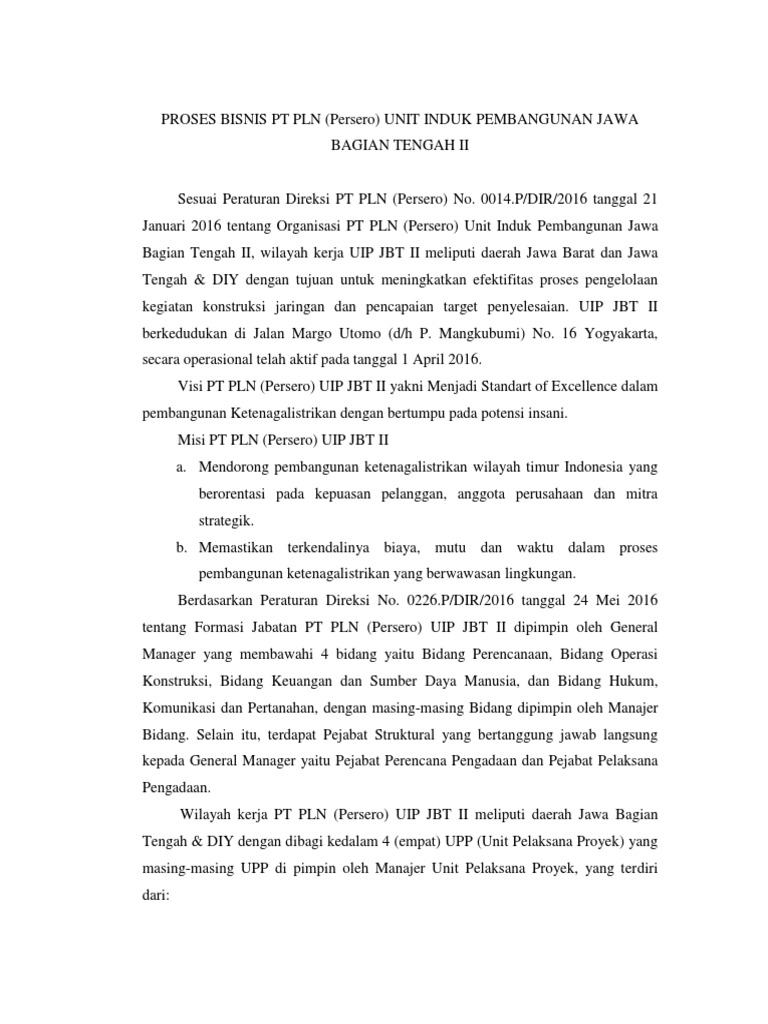 Proses Bisnis Uip JBT II | PDF | Sains & Matematika