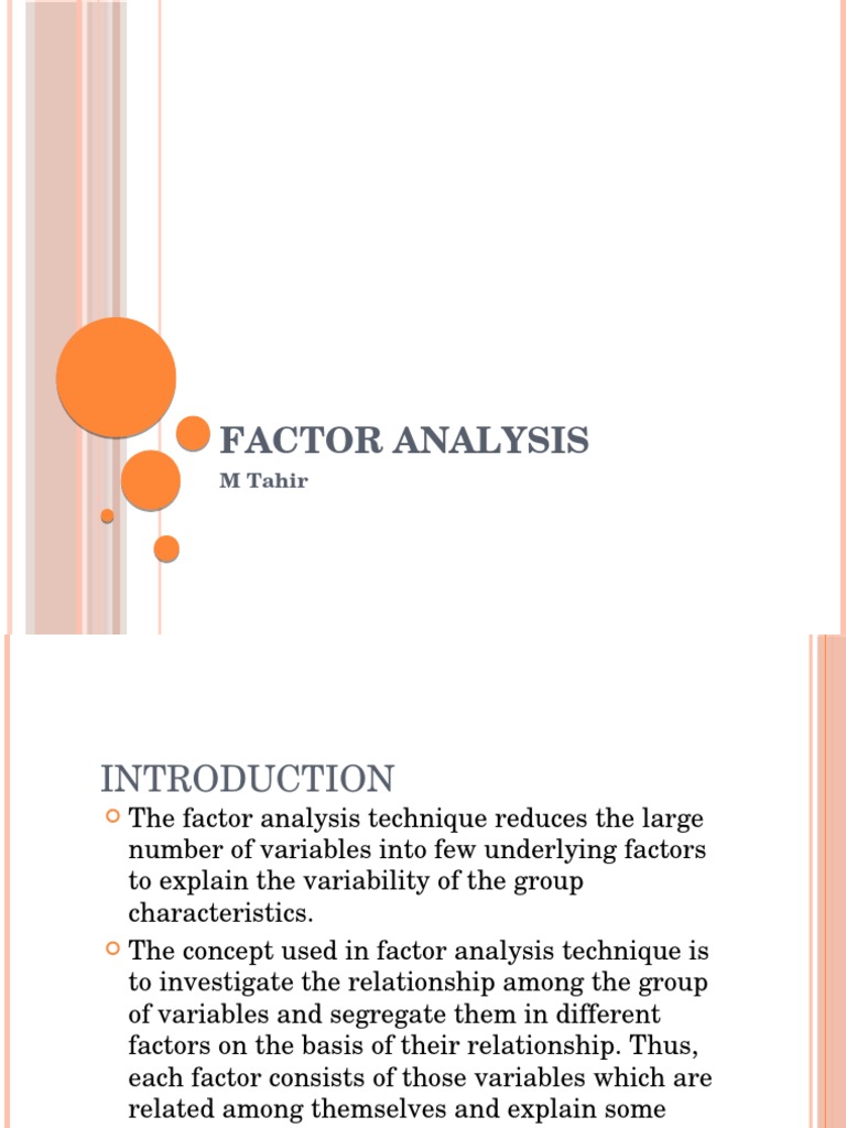 Factor Analysis | PDF | Factor Analysis | Statistical Analysis