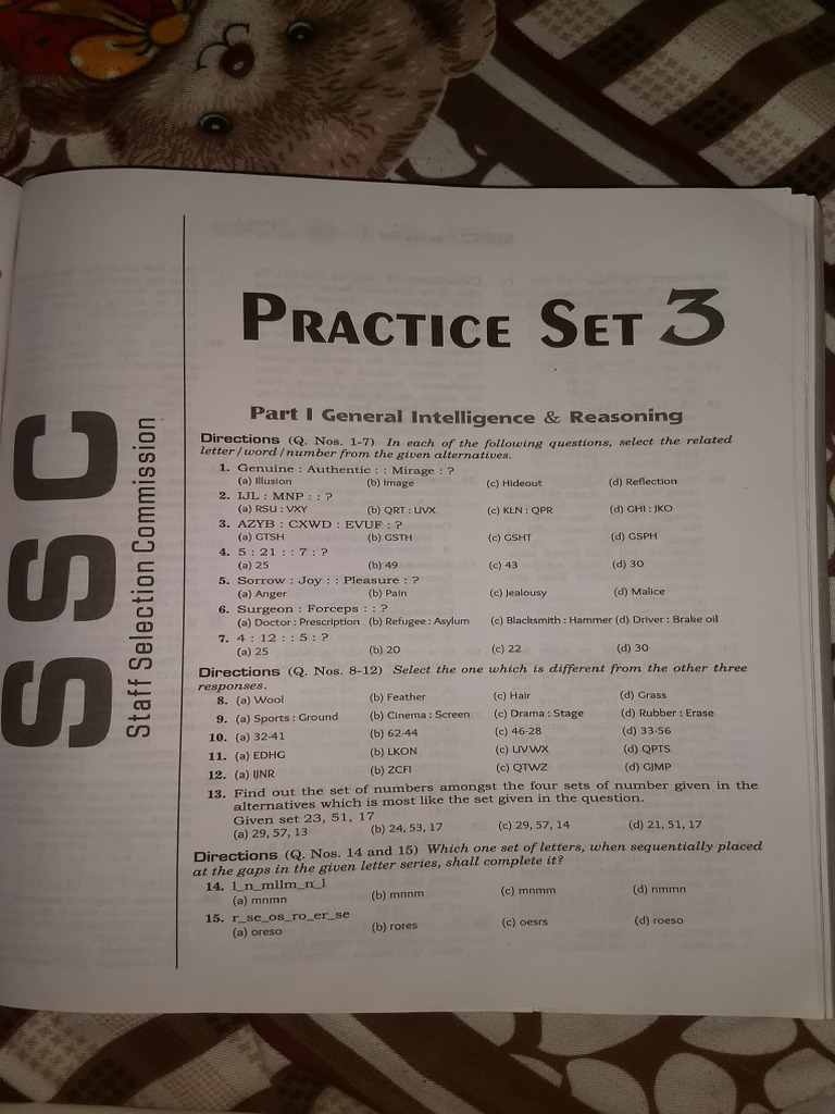 SSC CGL Practice Set 3 | PDF