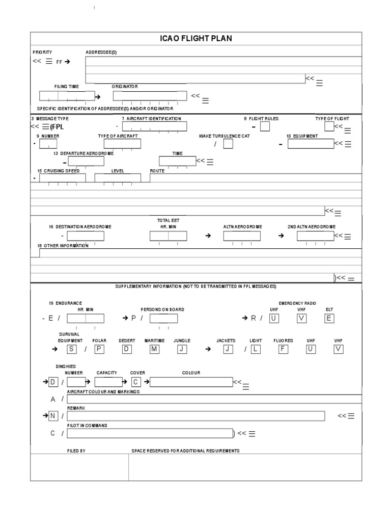 ICAO FlightPlan | PDF | Transport Safety | Aerospace Engineering