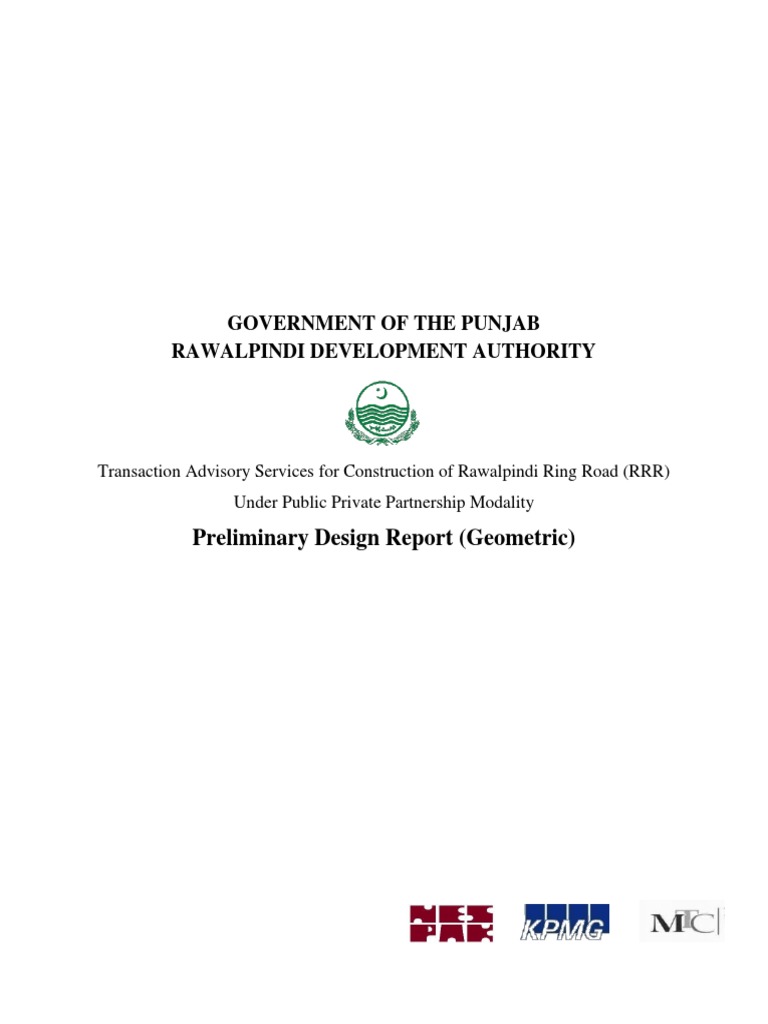 Geometric Design Report RRR | PDF | Road | Lane