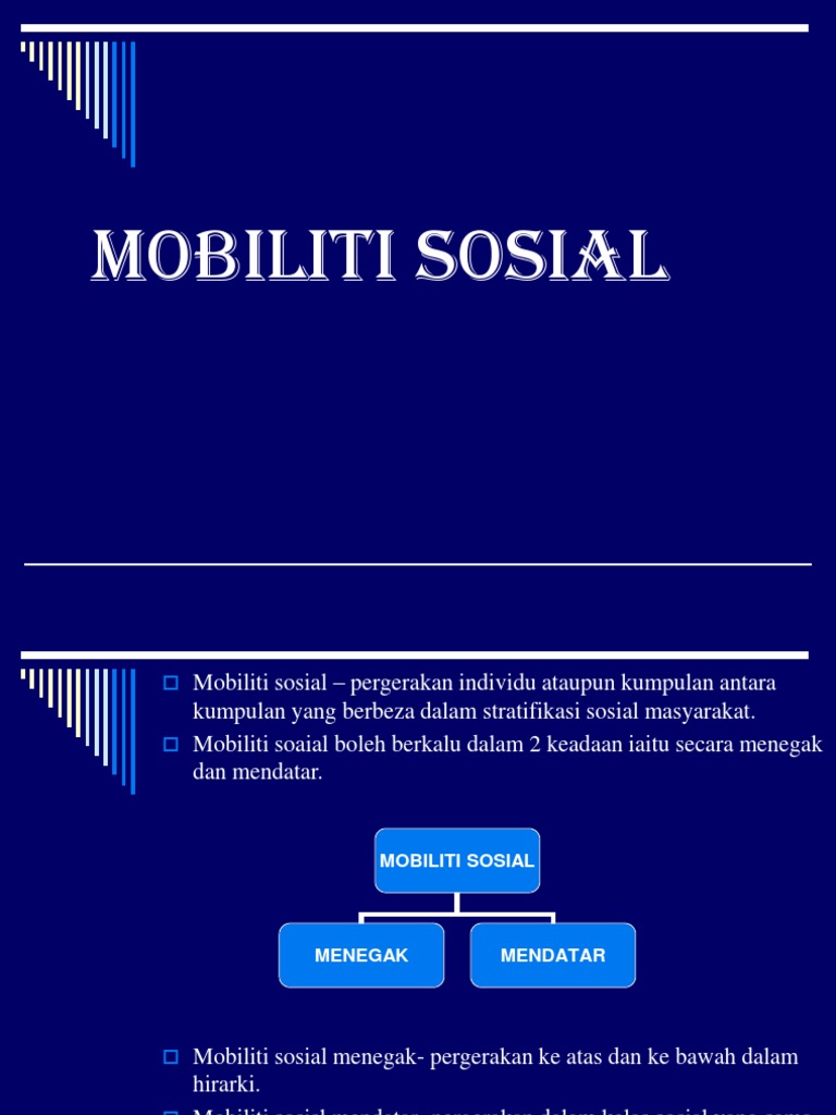 Mobiliti Sosial | PDF