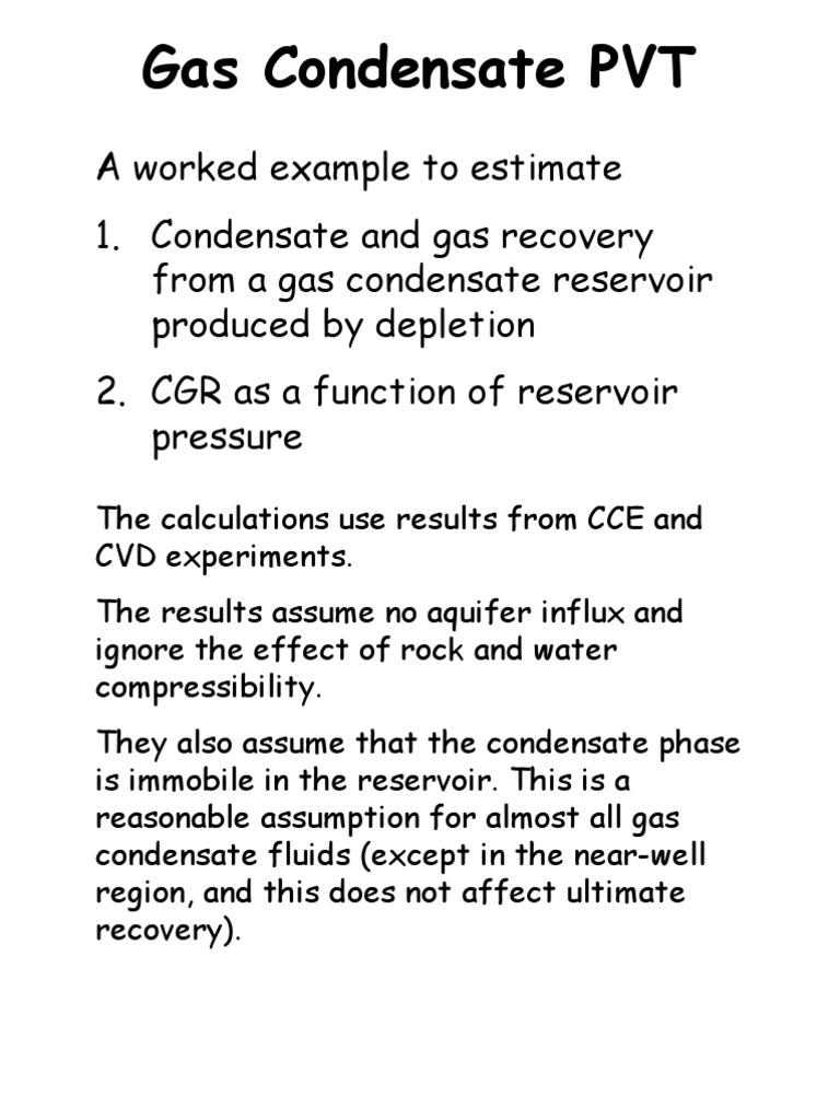 Gas Condensate PVT | PDF | Petroleum Reservoir | Pressure