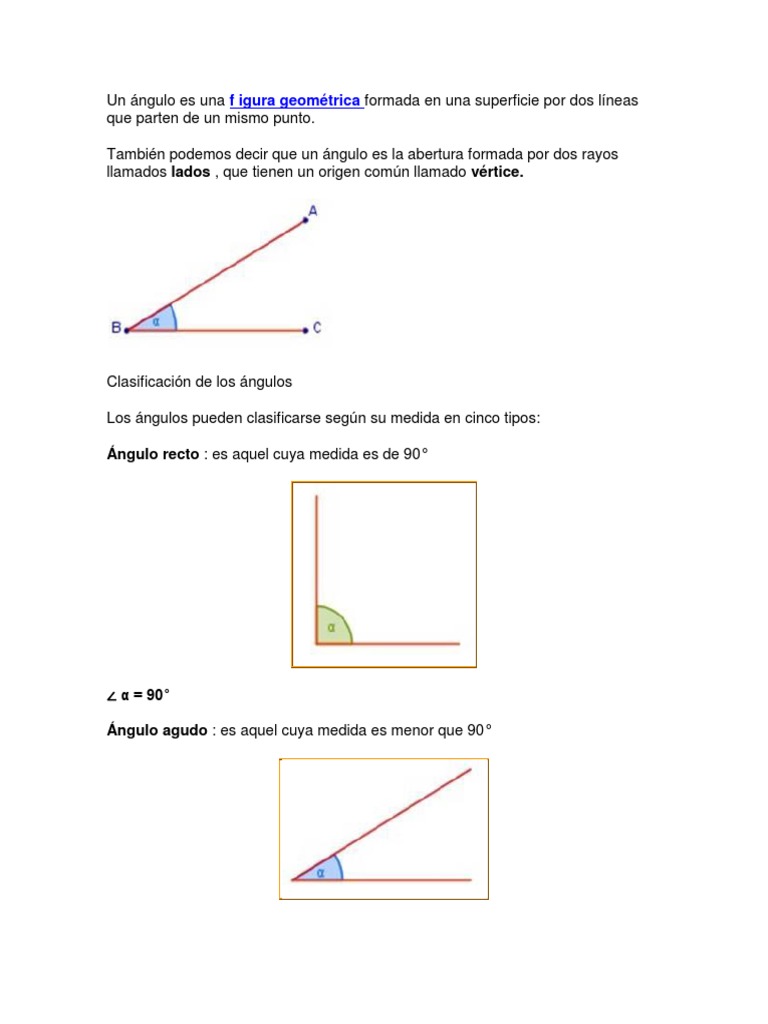 Angulos y Uso de Letras | PDF | Ángulo | Espacio