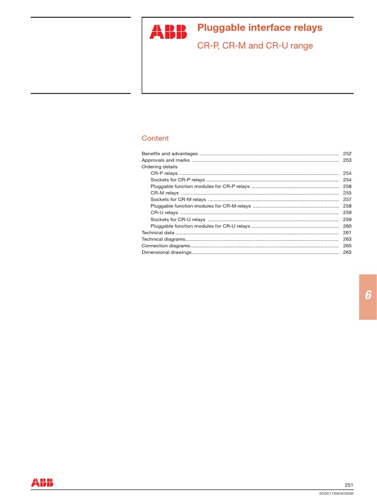 ABB Pluggable Relay Guide | PDF | Relay | Diode
