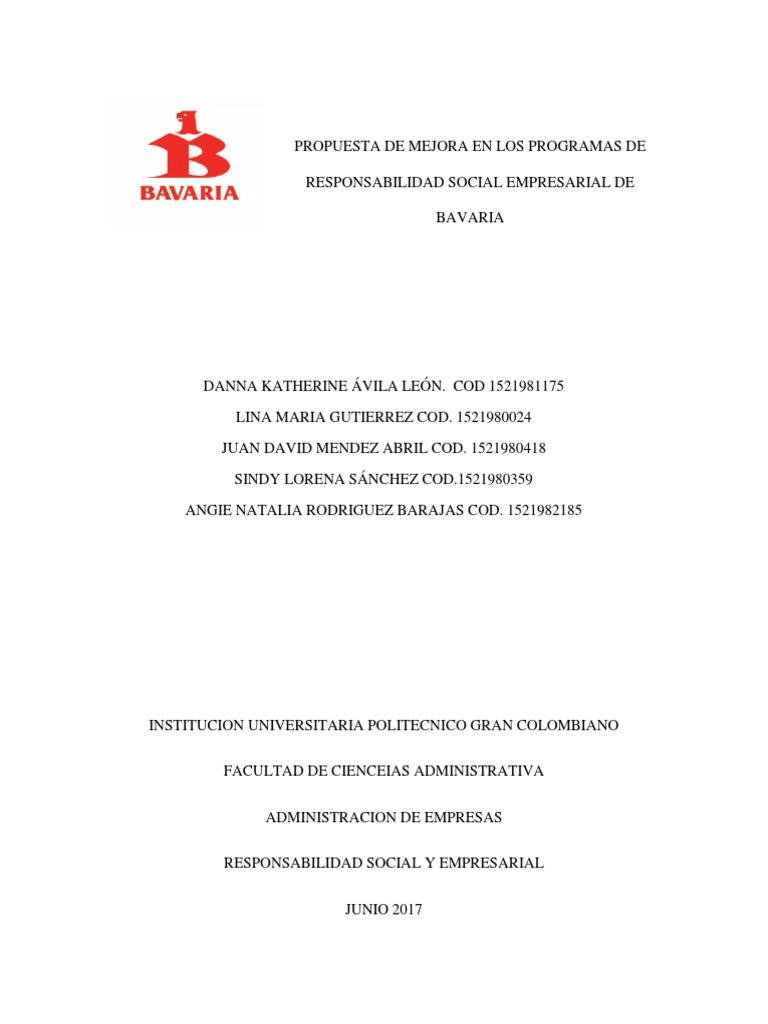 Tercera Entrega RSE PDF | PDF | Responsabilidad social corporativa ...