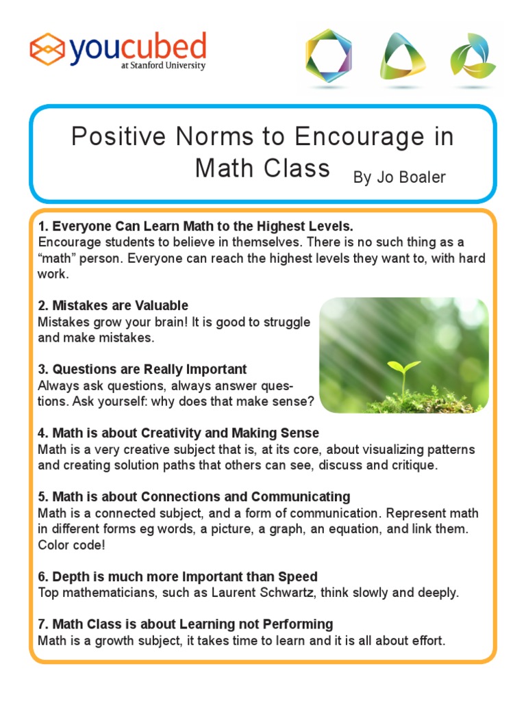 Math Norms-Poster-2015 | PDF