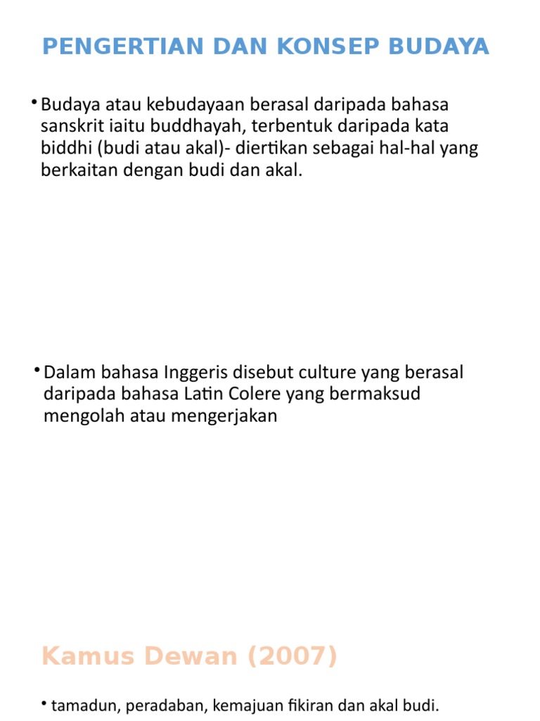 Huraikan Konsep Dan Komponen Budaya Pelbagai Kaum | PDF