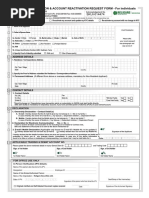 Maya Account Management Form | PDF