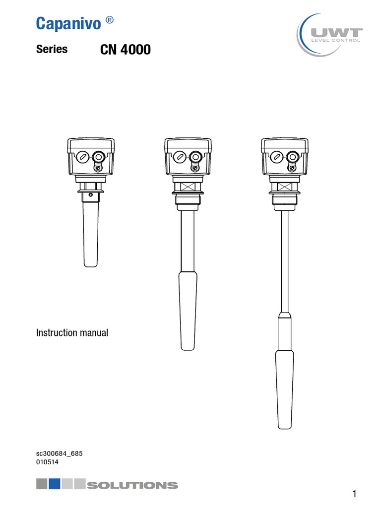 Manual Do Sensor Capacitivo Da UWT | PDF | Electrical Wiring | Switch