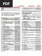 Critical Care Nurse Skills Checklist | Heart | Shock (Circulatory)