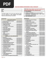 Float Pool - Orientation - RN Critical Care Competency Checklist ...