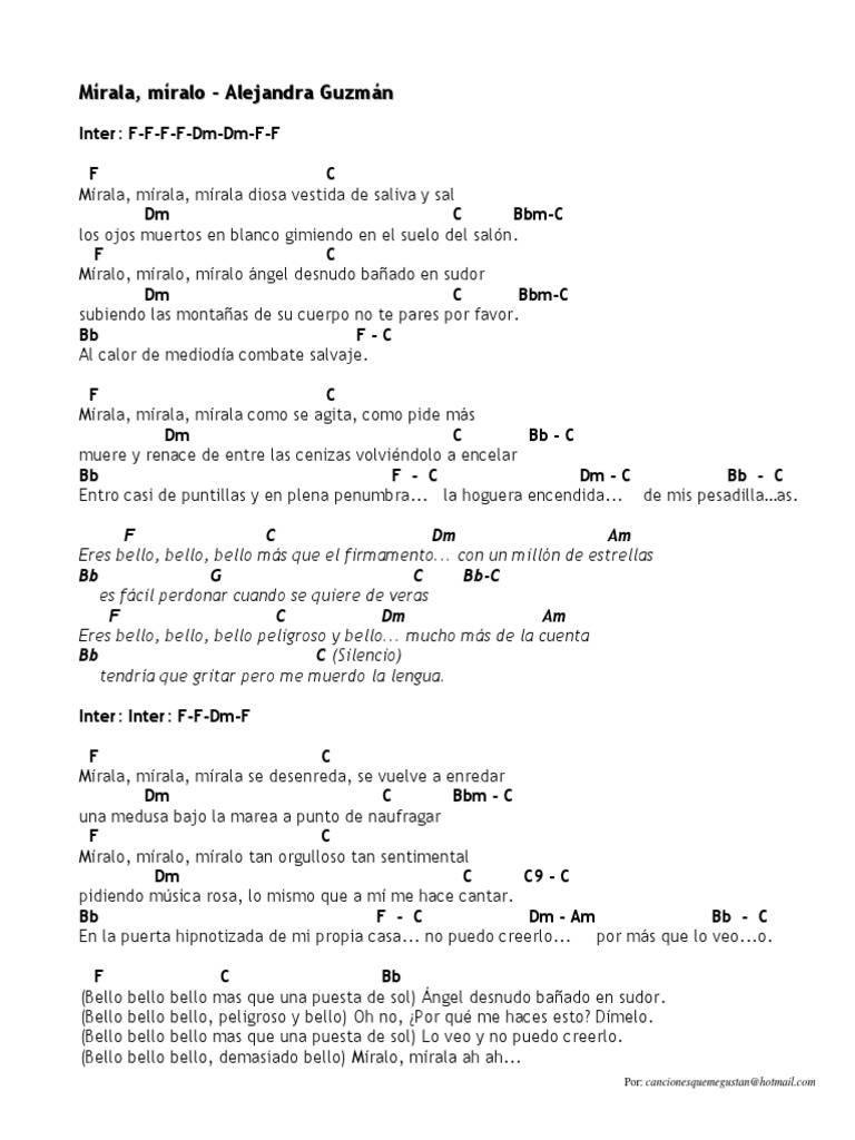 Alejandra Guzmán - Mírala, Míralo.pdf | PDF | Ocio