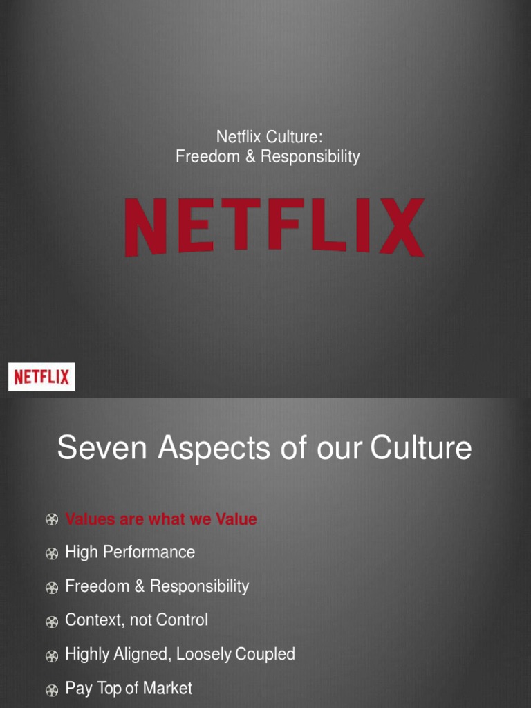 Netflix Culture: Freedom and Responsibility | PDF | Employment | Netflix