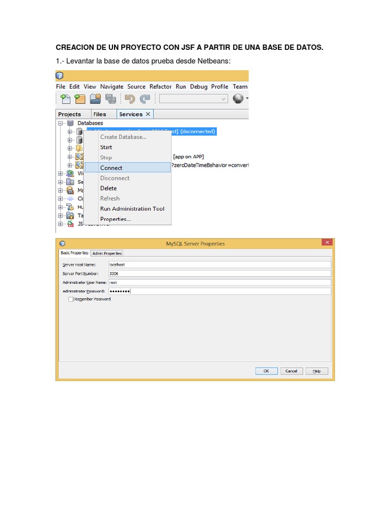 Proyecto JSF desde Base de Datos | PDF | Xhtml | Estándares web