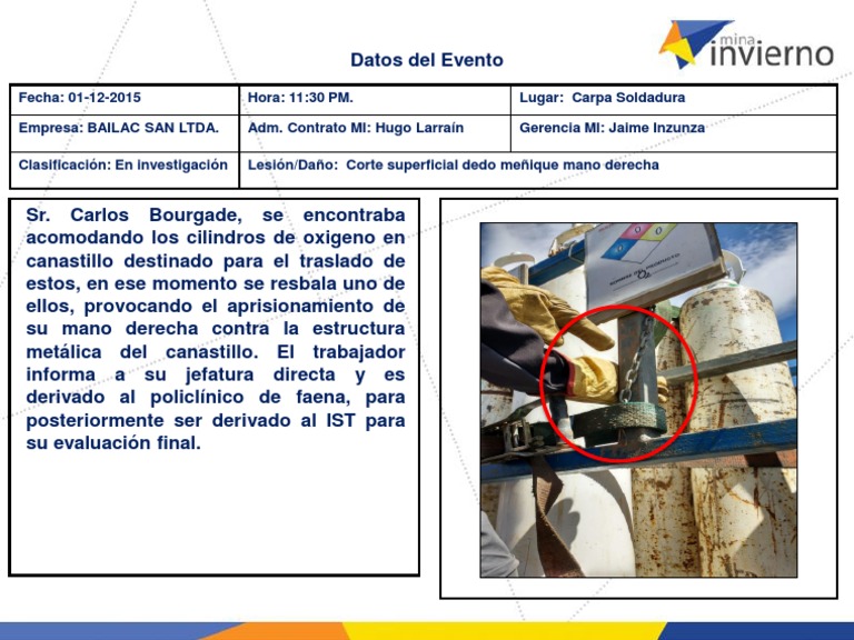 Flash Bailac San Ltda - Aprisionamiento Mano Derecha | PDF