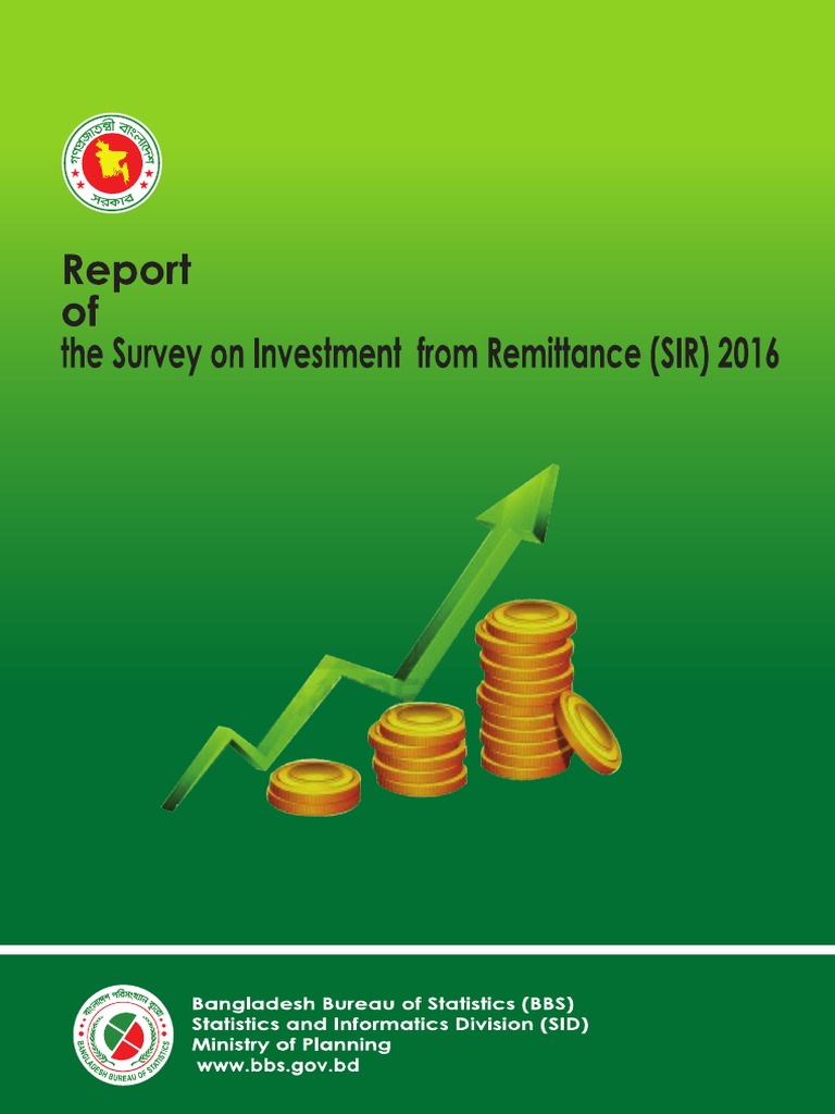 SIR Report 2016 | PDF | Remittance | Sampling (Statistics)