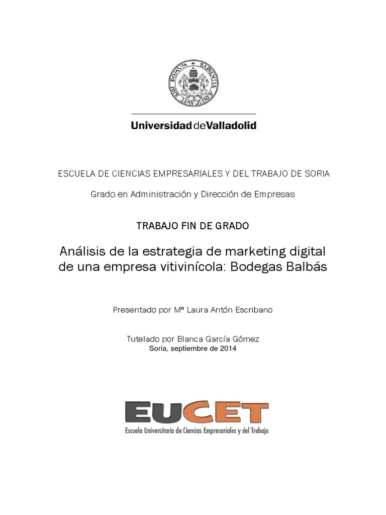 Tfg-O 429 PDF | Descargar gratis PDF | Marketing | Mercado (economía)