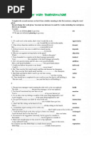 Key Word Transformation Exercises | PDF | Leisure