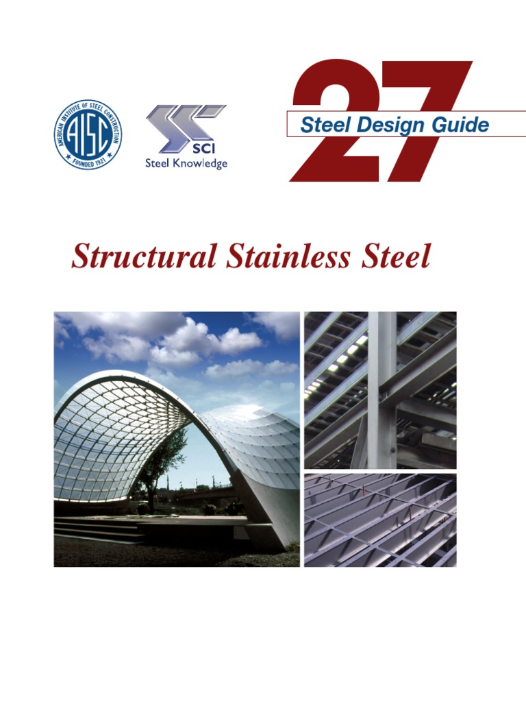 AISC - Design Guide 27 - Structural Stainless Steel | PDF | Stainless ...