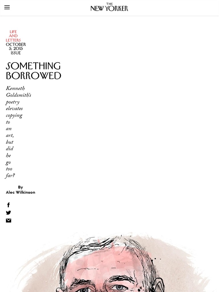 Kenneth Goldsmith's Controversial Conceptual Poetry - The New Yorker ...