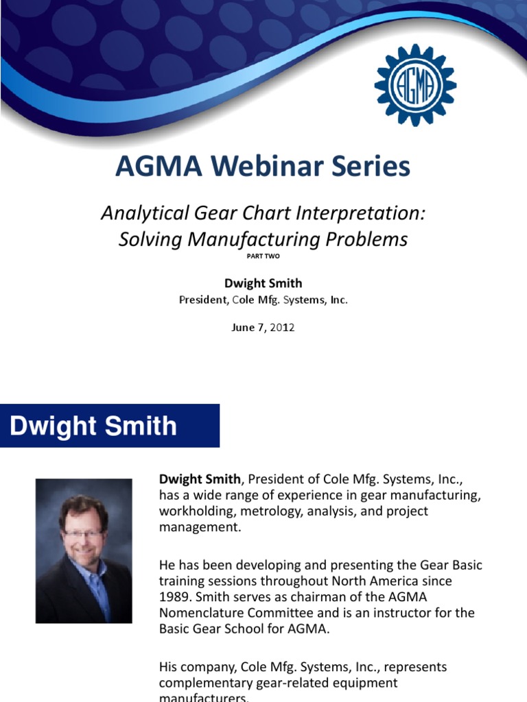 Solving Gear Manufacturing Problems Through Accurate Chart ...