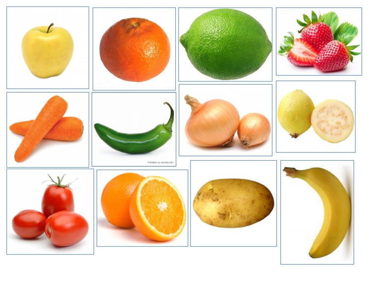 Memorama para Imprimir de Frutas - khondrion.com