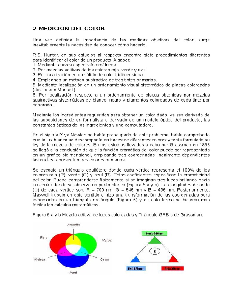 Medición Del Color | PDF | Color | Sentidos