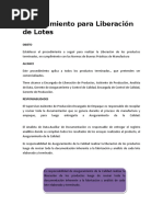 Procedimiento de Reproceso y Retrabajo | PDF | Naturaleza | Alimentos